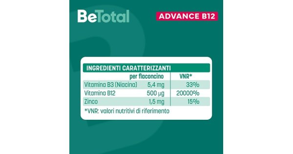 Betotal Advanced B12 flaconcini - integratore di Vitamina B12 oltre i ...