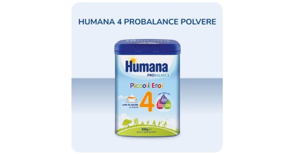 Humana 4 latte in polvere dai 2 anni - 800 grammi