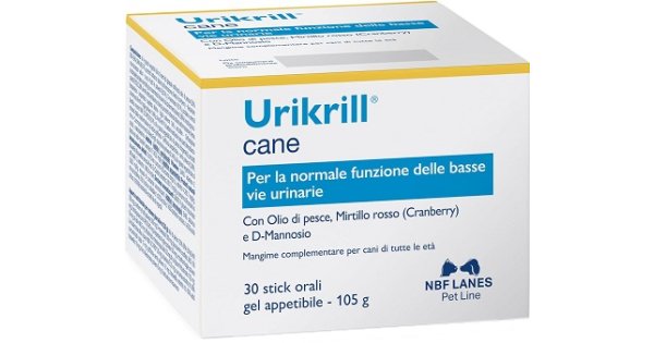 Urikrill Cane gel 30 bustine per la funzionalità delle vie urinarie
