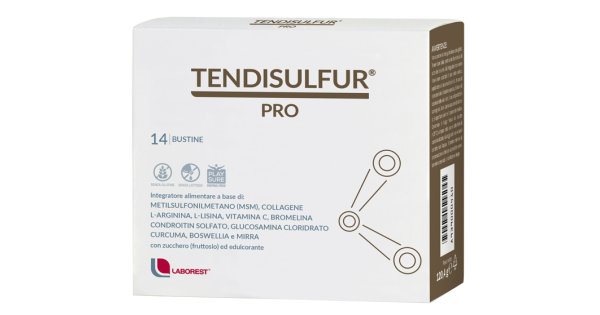 Tendisulfur Pro per il benessere articolare 14 buste